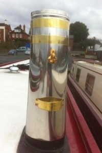 18 inch Stainless steel – double skin – with 2 brass bands – Pro Cast Notts